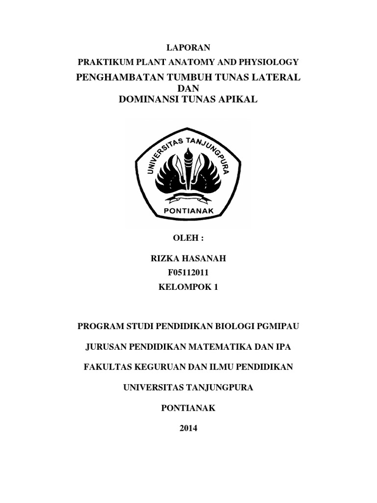 Laporan Tunas Lateral Plant Anatomy and Phisiology | PDF | Science ...
