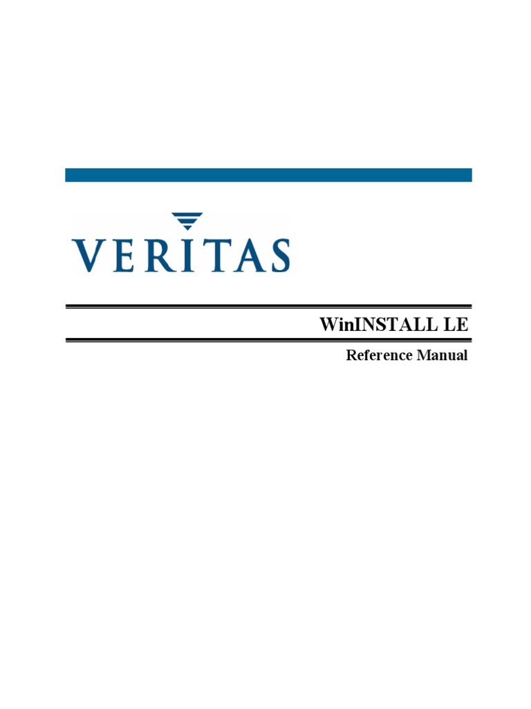 WinINSTALL LE | PDF | Installation (Computer Programs) | Windows Registry