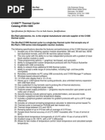 Veritipro Thermal Cycler Spec Sheet | PDF