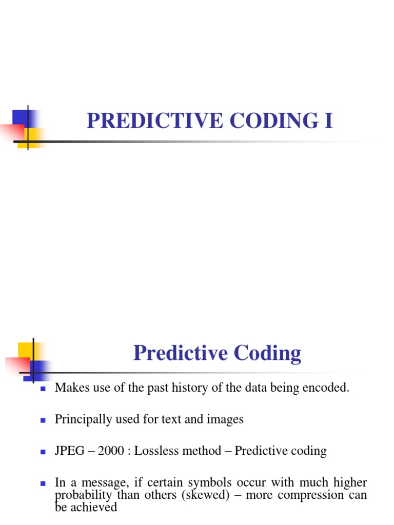 Predictive Coding I | Download Free PDF | Data Compression | Computer Data