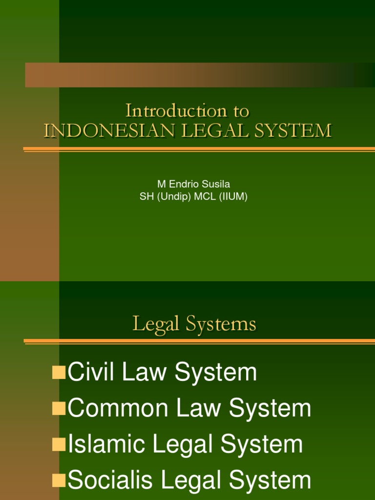 Overview of Indonesian Legal System | PDF | Prosecutor | Crime & Violence