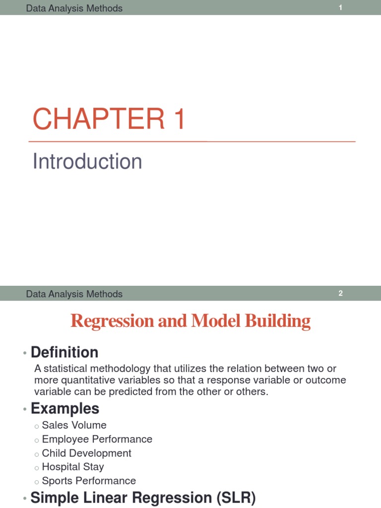 BANA7038 Chapter 01 (3fe | PDF | R (Programming Language) | Regression Analysis