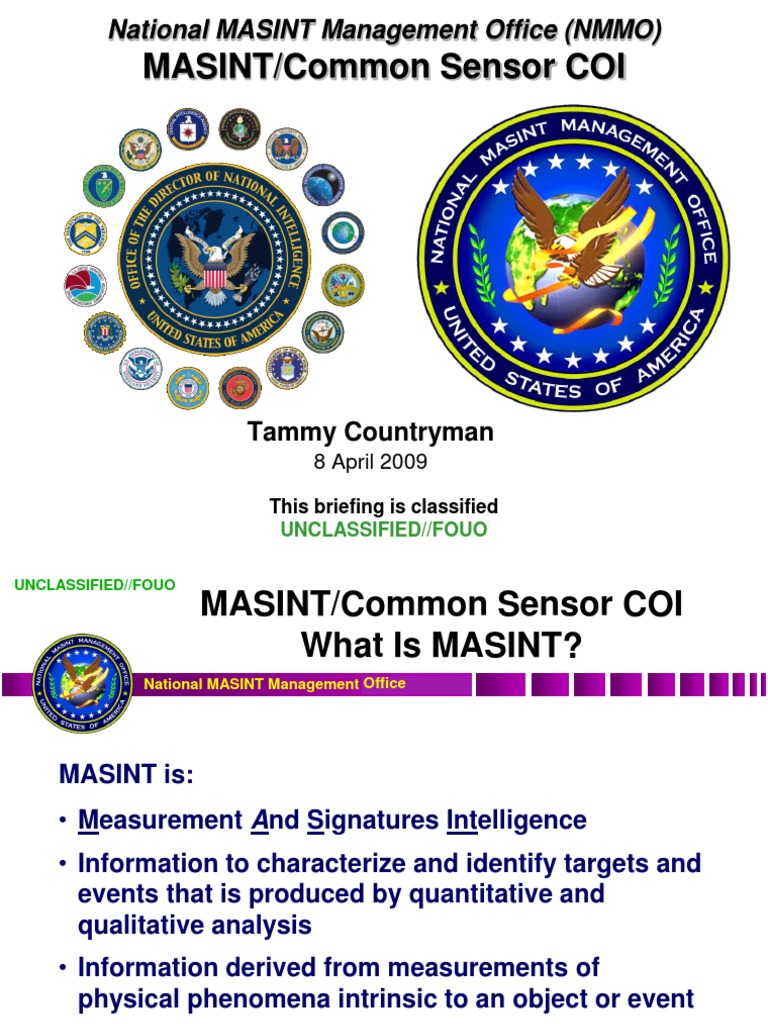 Overview of MASINT Systems and Standards | PDF | Intelligence ...