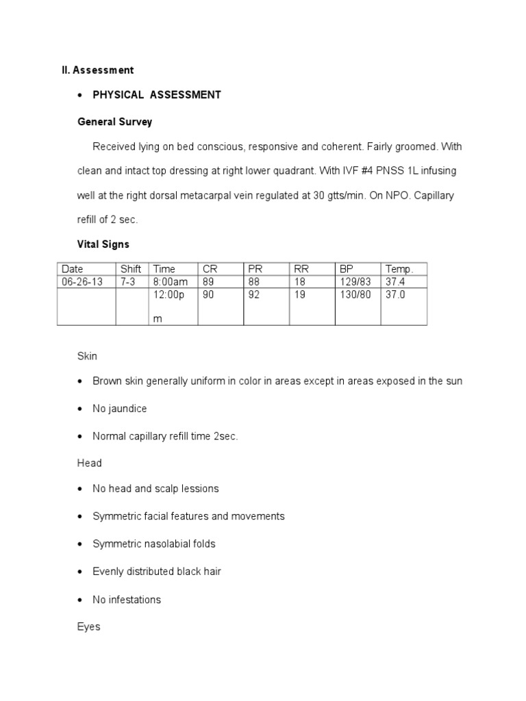 Pinky Assessment Part2 | PDF | Health Sciences | Diseases And Disorders