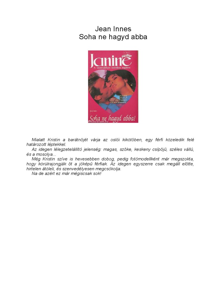 Janine - Jean Innes - Soha Ne Hagyd Abba | PDF