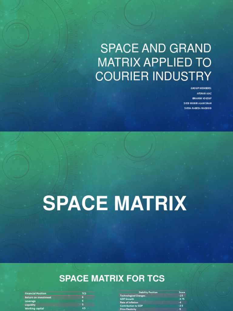 Space and Grand Matrix Applied To Courier Industry | Download Free PDF ...