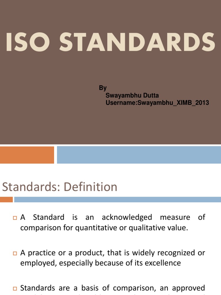 ISO Standards | PDF | Iso 9000 | International Organization For ...