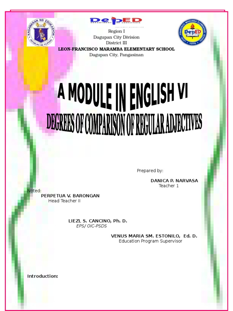 Module in English 5 | PDF | Adjective | Languages