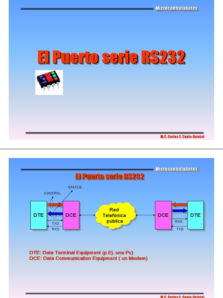 puerto serial RS232.pdf | Estándares de telecomunicaciones | Tecnología ...