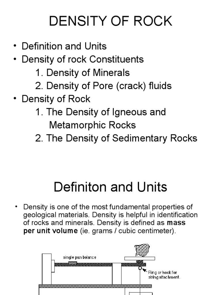 Density Rock