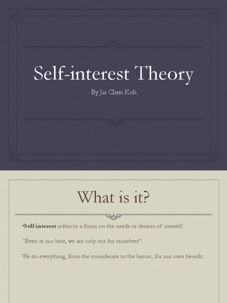 Self Interest | PDF | Altruism | Empathy