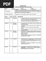 Lesson Plan - Past Continuous Tense | PDF | Lesson Plan | Grammar