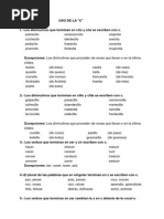 Reglas del uso de C, CC y X | PDF | Morfología | Morfología Lingüística