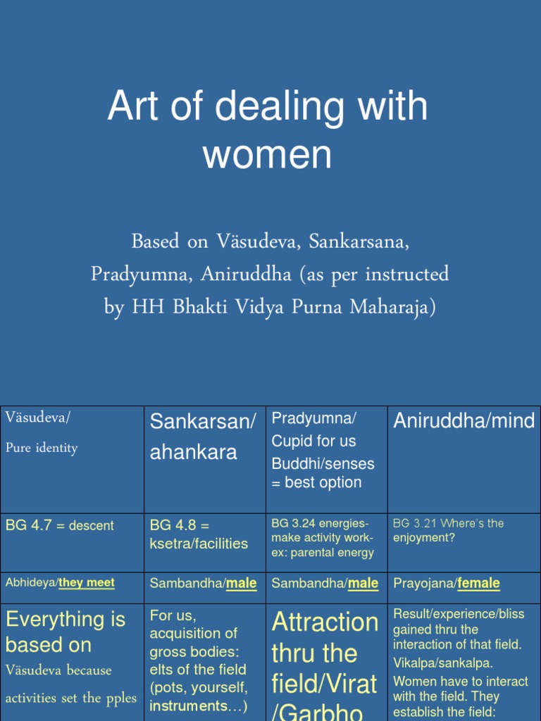 Art of Dealing With Women | PDF | Metaphysics Of Mind | Behavioural ...