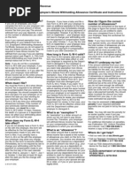 Connecticut W-4 form explains codes for withholding rates | Withholding ...