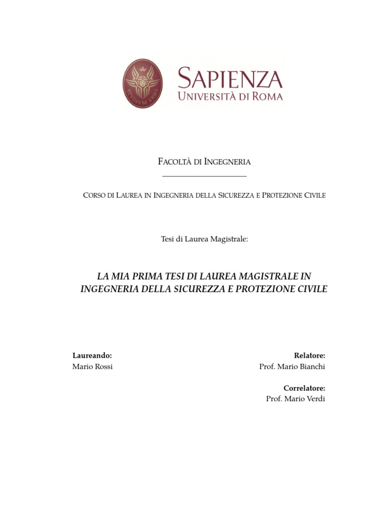 Template Tesi Sicurezza | PDF