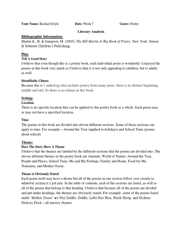 Themes in Bill Martin Jr.'s Poetry | PDF | Rhyme | Poetry