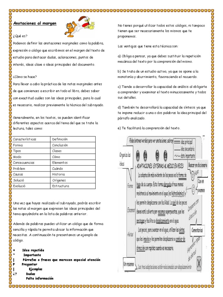 Anotaciones al Margen: Técnicas y Ejemplos | PDF