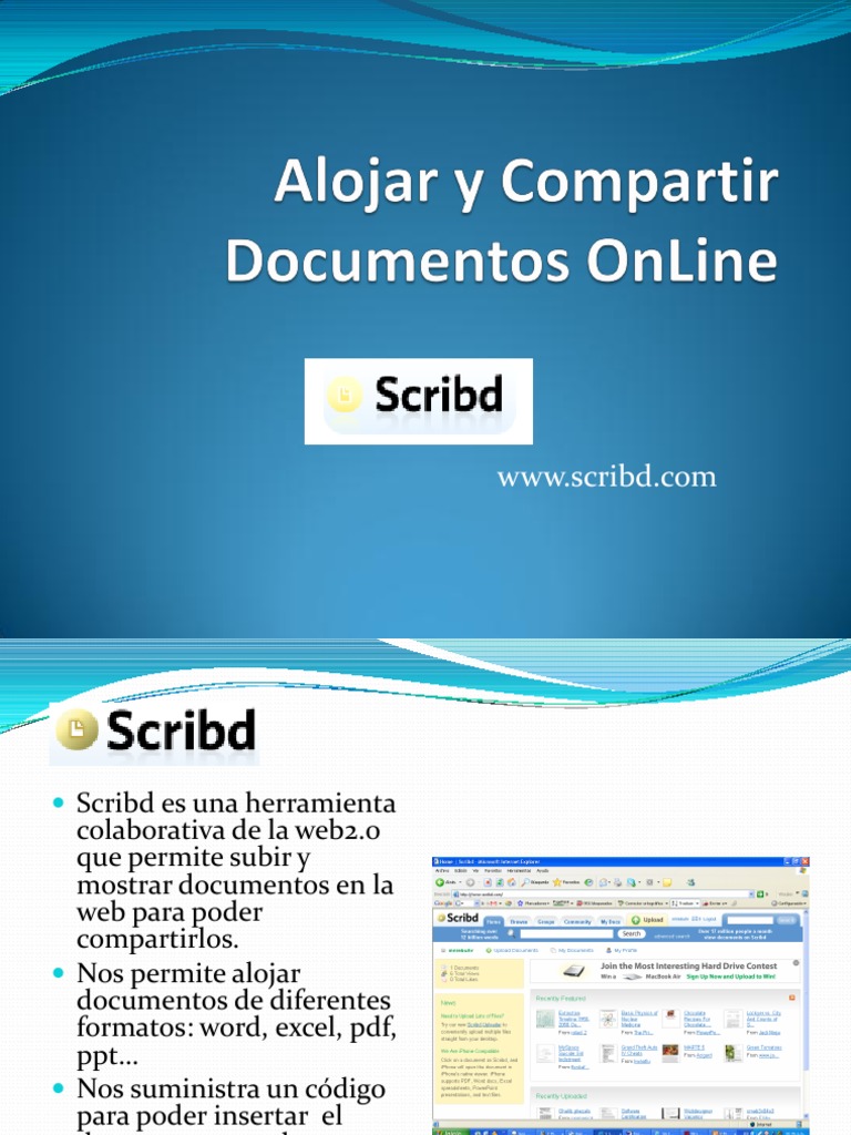 Cómo usar Scribd para compartir documentos | PDF | Crecimiento personal y profesional | Negocios