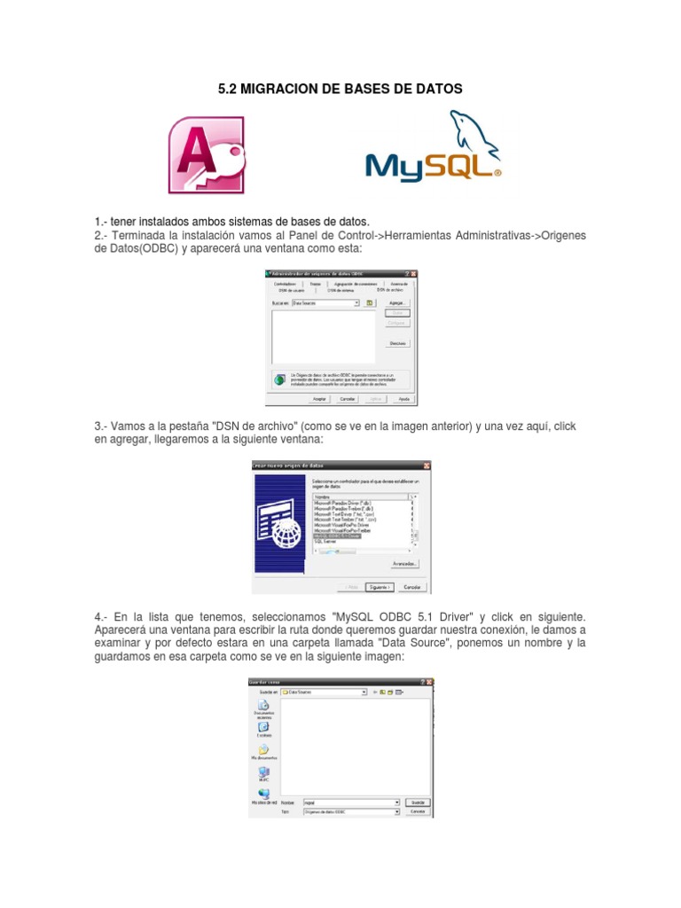 5.2 Migracion de Bases de Datos | Descargar gratis PDF | Servidor SQL de Microsoft | SQL