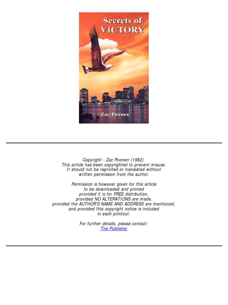Secrets of Victory | PDF | Grace In Christianity | Sin