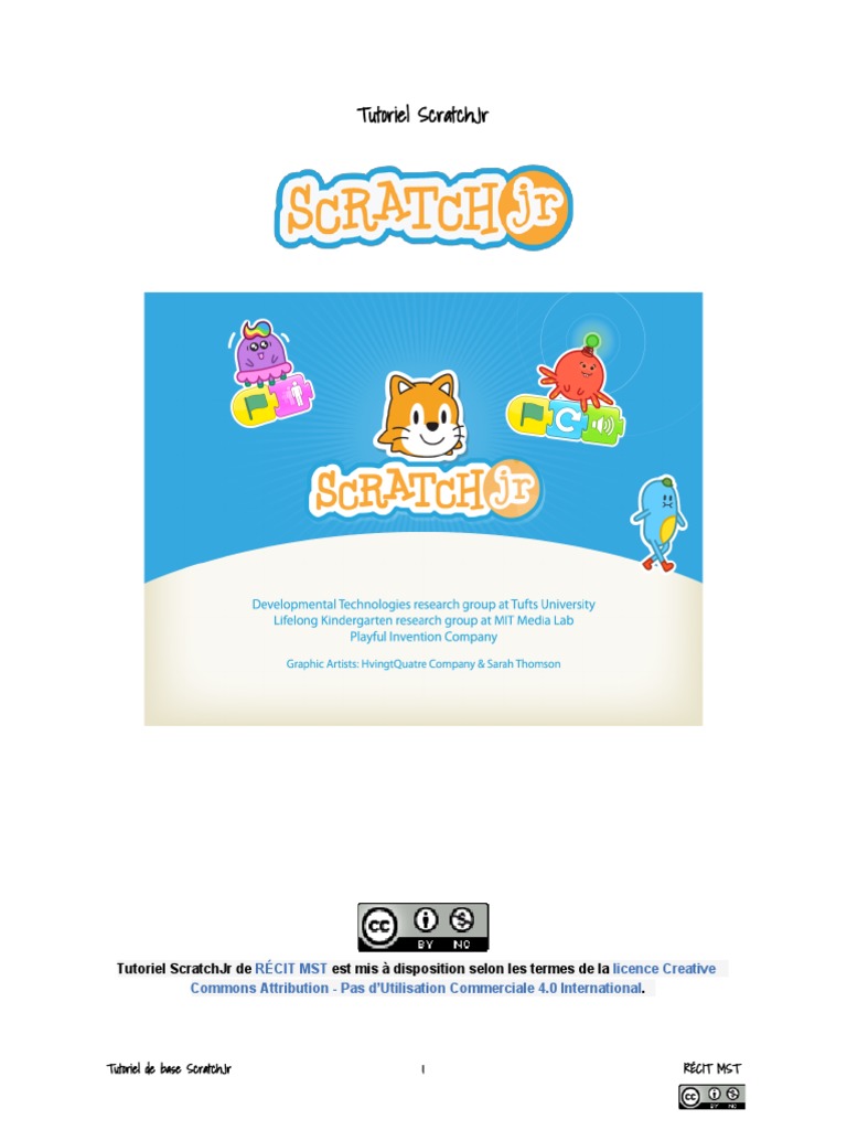 Tutoriel Scratch-JR Pour Apprendre À Programmer Dès La Maternelle | PDF ...