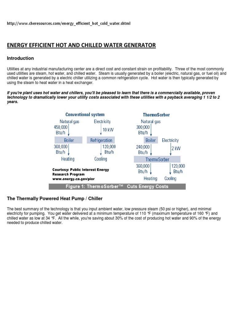 Energy Efficient Hot and Cold Water | PDF | Water Heating | Steam