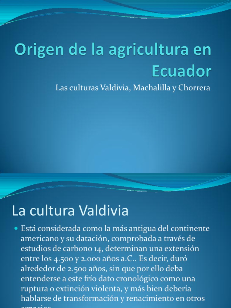 Culturas Valdivia, Machalilla y Chorrera | PDF | Cultura (general) | Arqueología