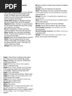 Jungle Book Script | PDF | Baloo | Bagheera