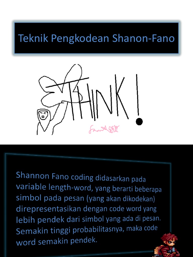 Shannon-Fano Slide by Fadilla Zennifa | PDF