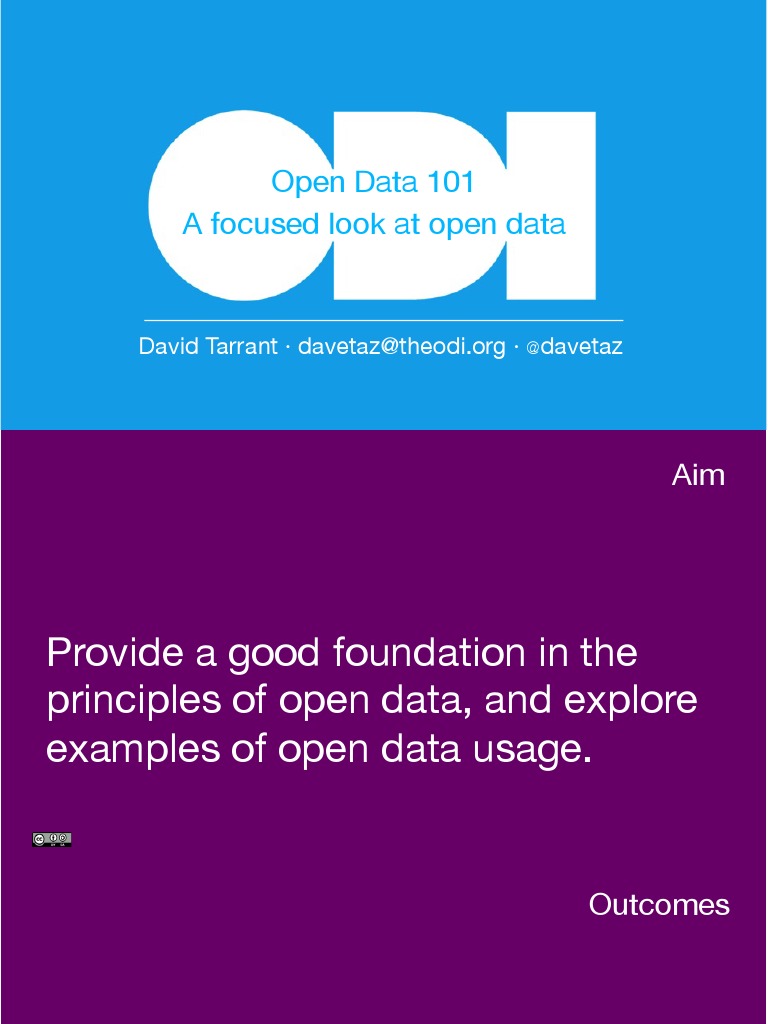 Open Data 101 | PDF | Information Technology Management | Information Technology