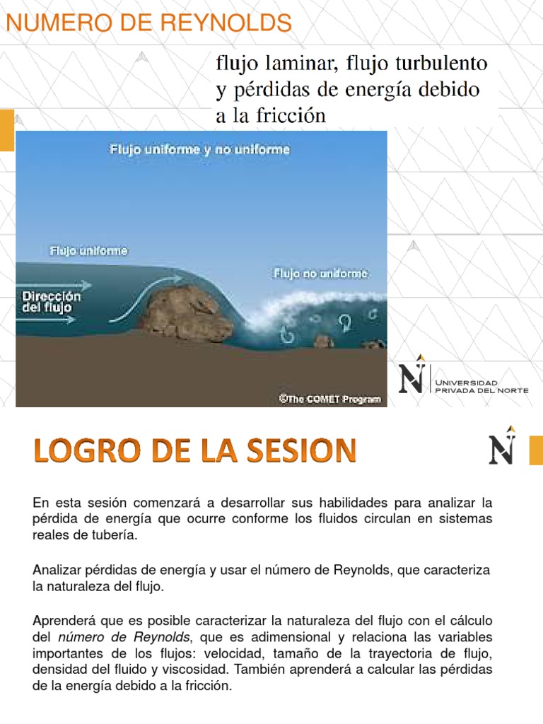 Numero de Reynolds y Tipos de Flujos, Pérdidas | PDF | Numero Reynolds | Flujo laminar