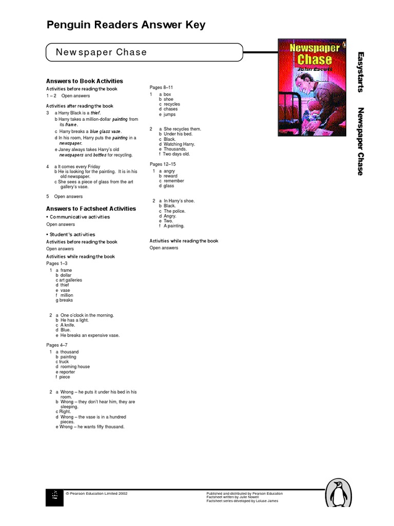 Penguin Readers Answer Key | PDF