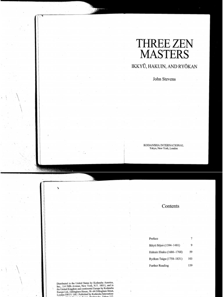 Three Zen Masters | PDF | Schools Of Buddhism | Buddhist Practices