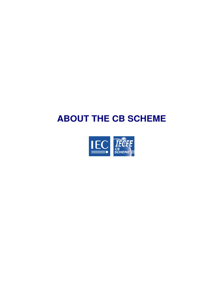 IECEE - About The CB Scheme | PDF | International Electrotechnical ...