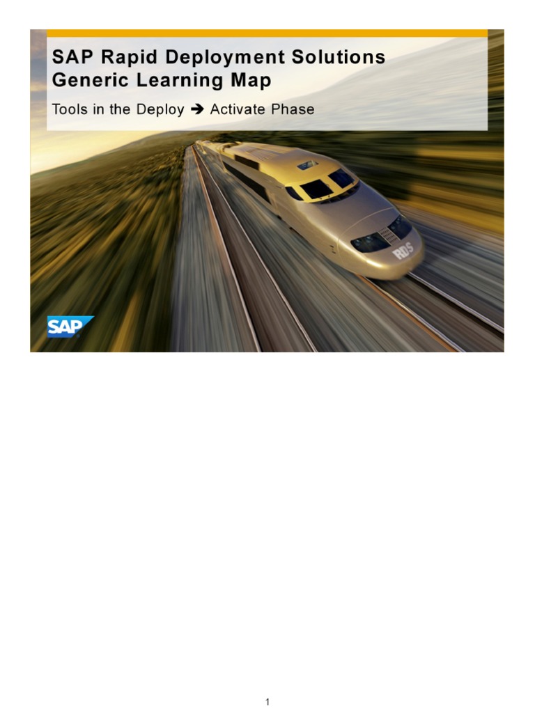 RDS Tools in The Deploy Activate Phase | PDF | Software Engineering ...