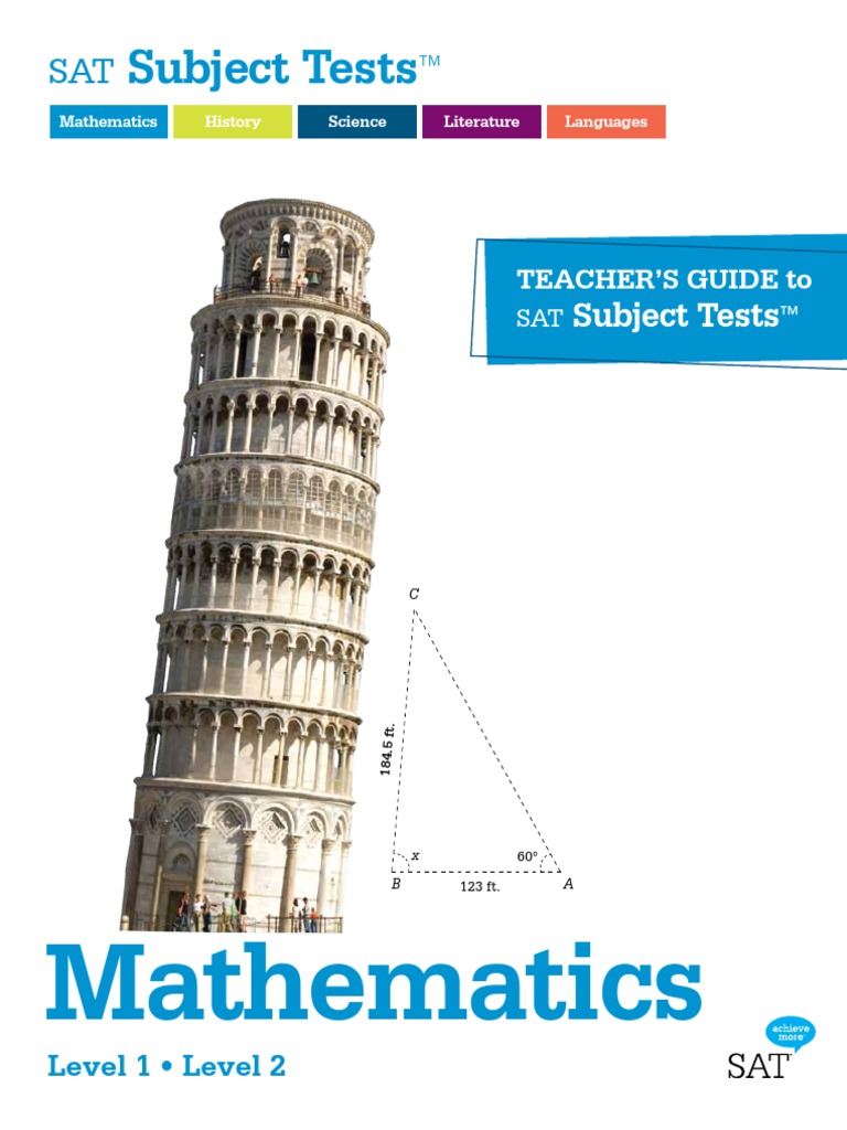Teacher's Guide To Math SAT | PDF | Sat | Trigonometric Functions