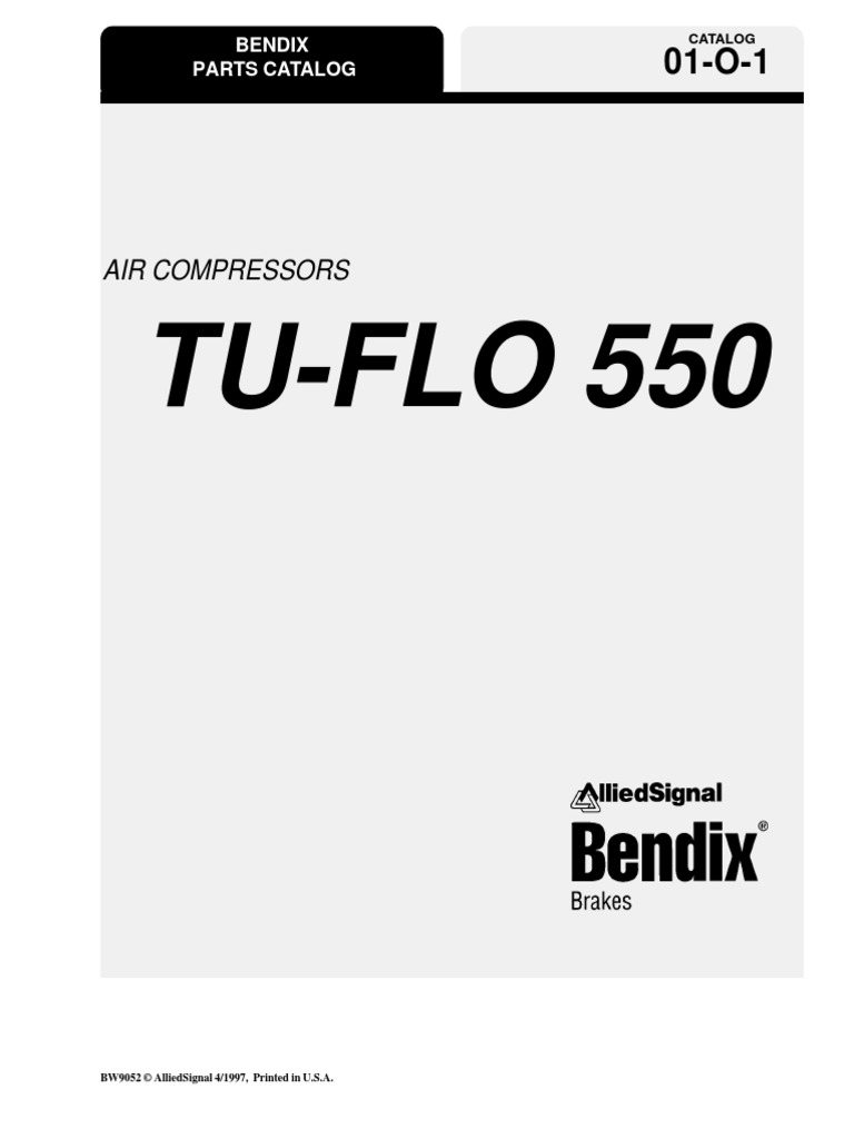 Manual Partes Compresor Bendix Tu-Flo 500 | PDF | Piston | Cylinder ...