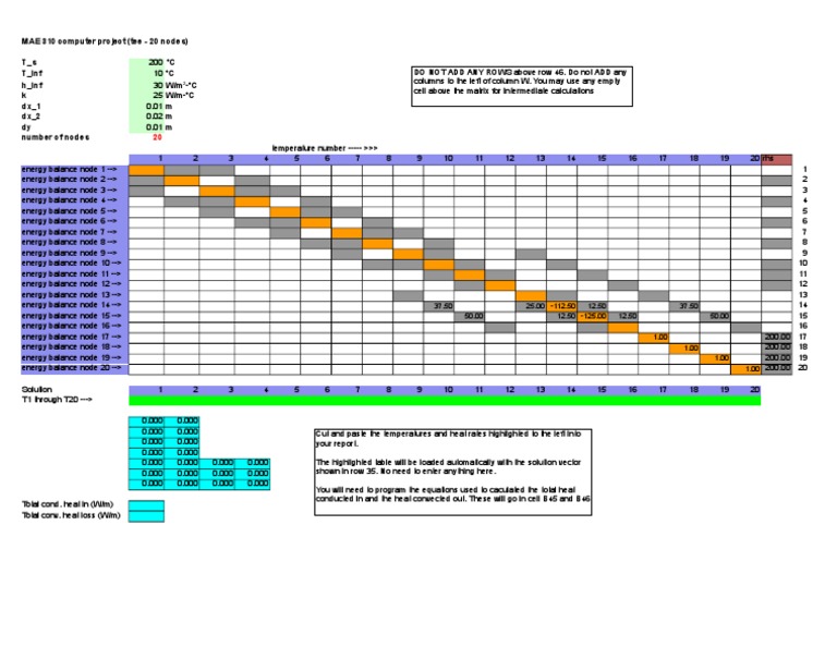 Nodal Analysis Spreadsheet | PDF | Technology & Engineering