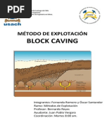 Metodo de Explotacion Por Block Caving Completo | PDF