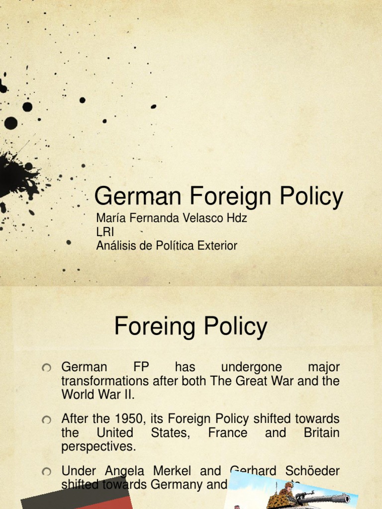 German Foreign Policy | PDF | Nato | Foreign Relations Of Germany