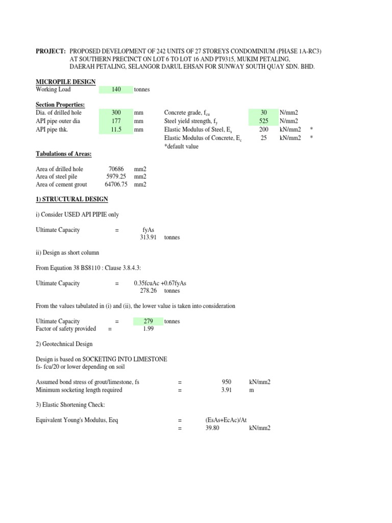 Micro Pile | PDF | Deep Foundation | Buckling