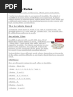 Scrabble Instructions To Beginners | PDF | Gaming | Games Of Mental Skill