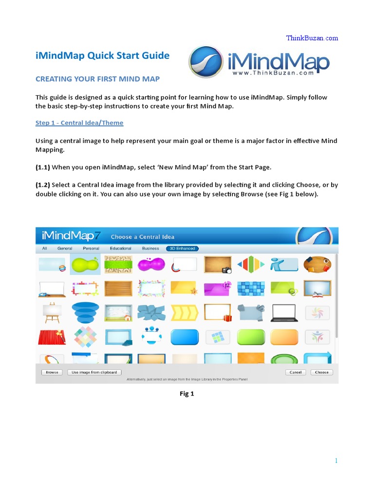 IMindMap 7 - Quick Start Guide | PDF | Hyperlink | Icon (Computing)
