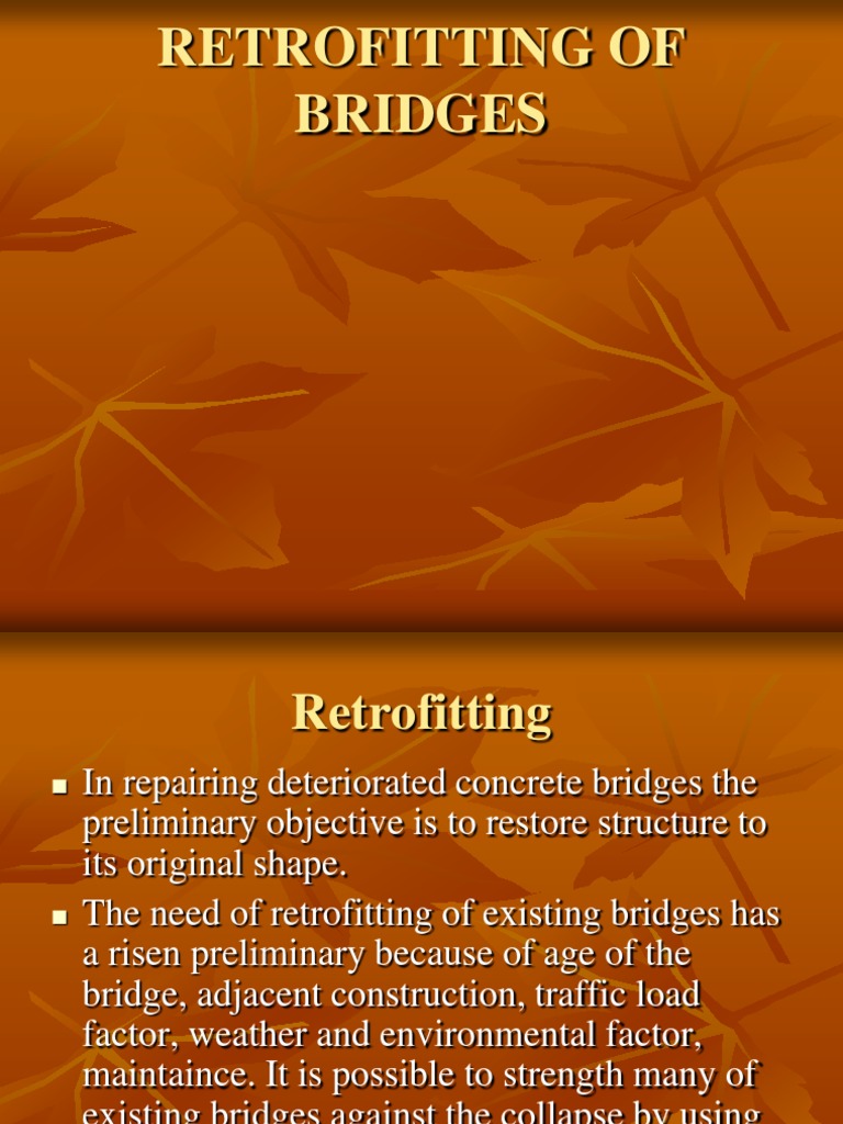 Bridge Retrofitting Techniques and Insights | PDF | Concrete | Building ...