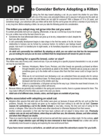 Cat FAS and Frustration Management Guide | PDF