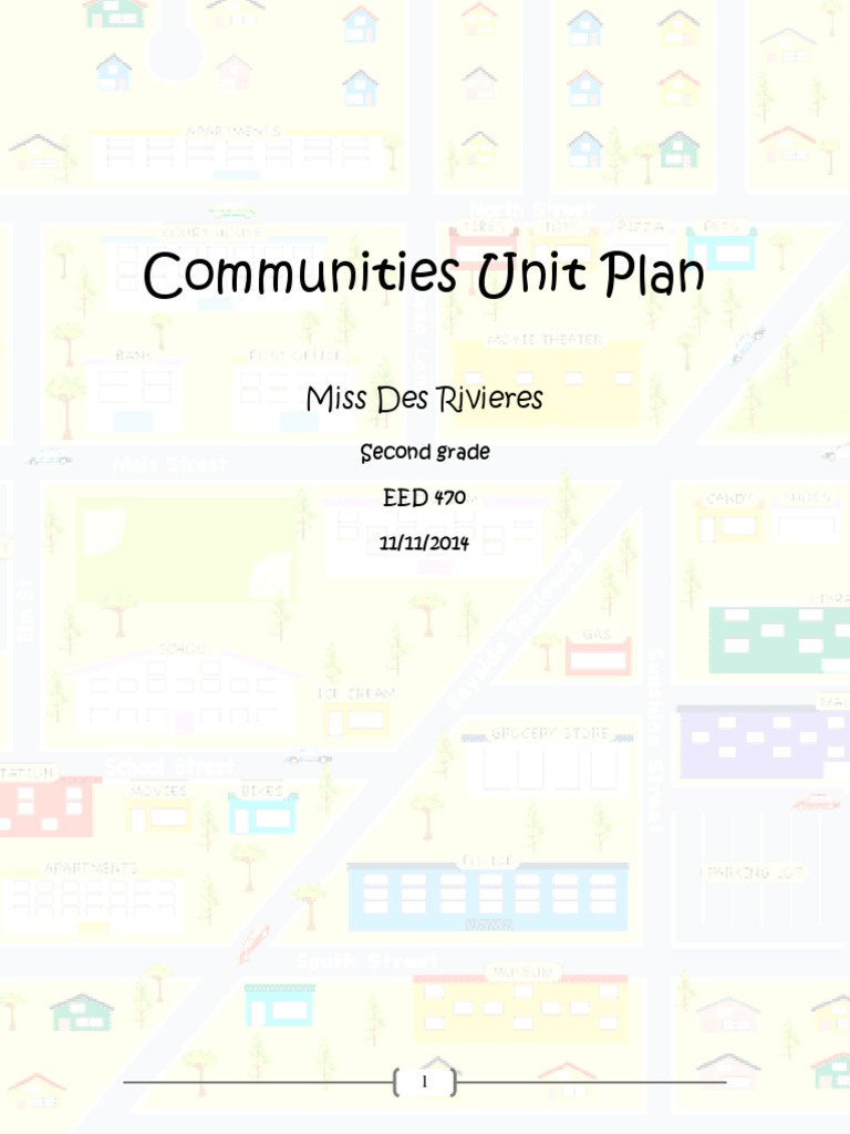 Second Grade Community Unit Plan | PDF | Community | Websites