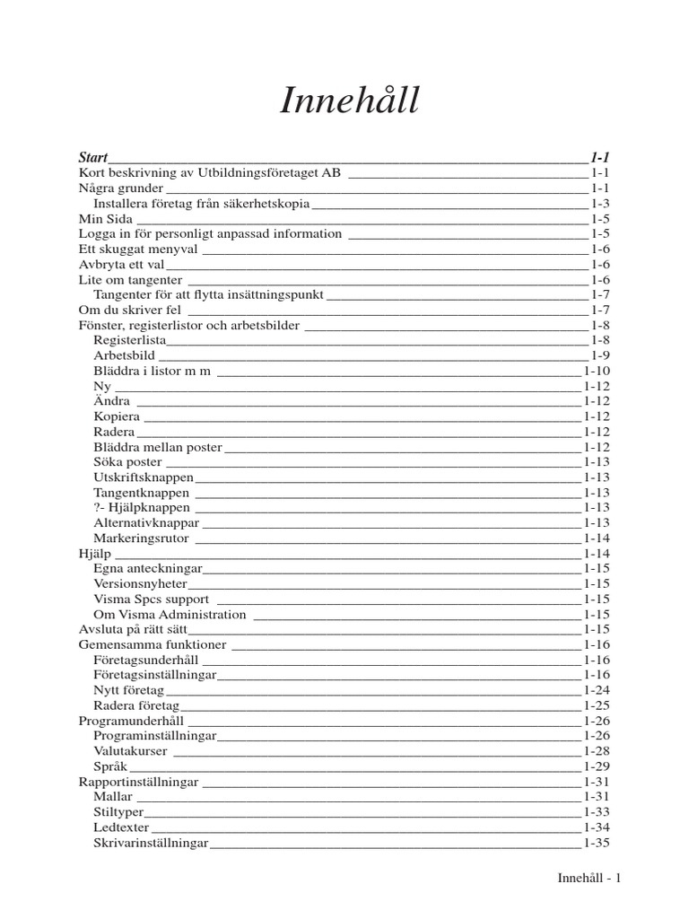 Visma 500 Vningar | PDF