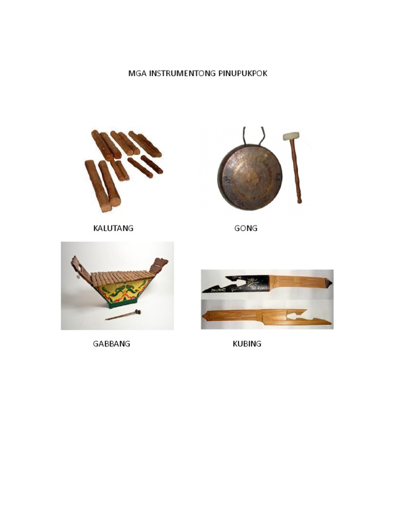 Mga Instrumento | PDF