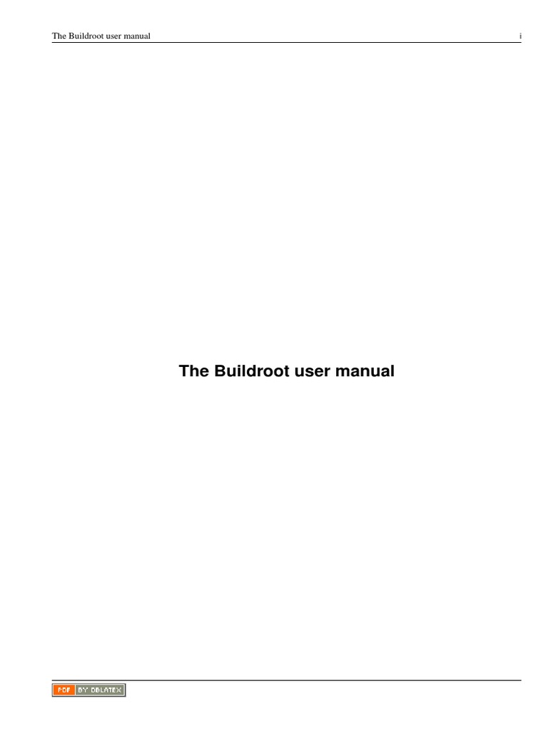 Buildroot Manual | PDF | File System | Computer File